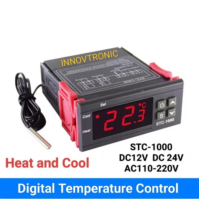 Jual STC1000 Cool Heat Digital Temperature Controller Thermostat ...