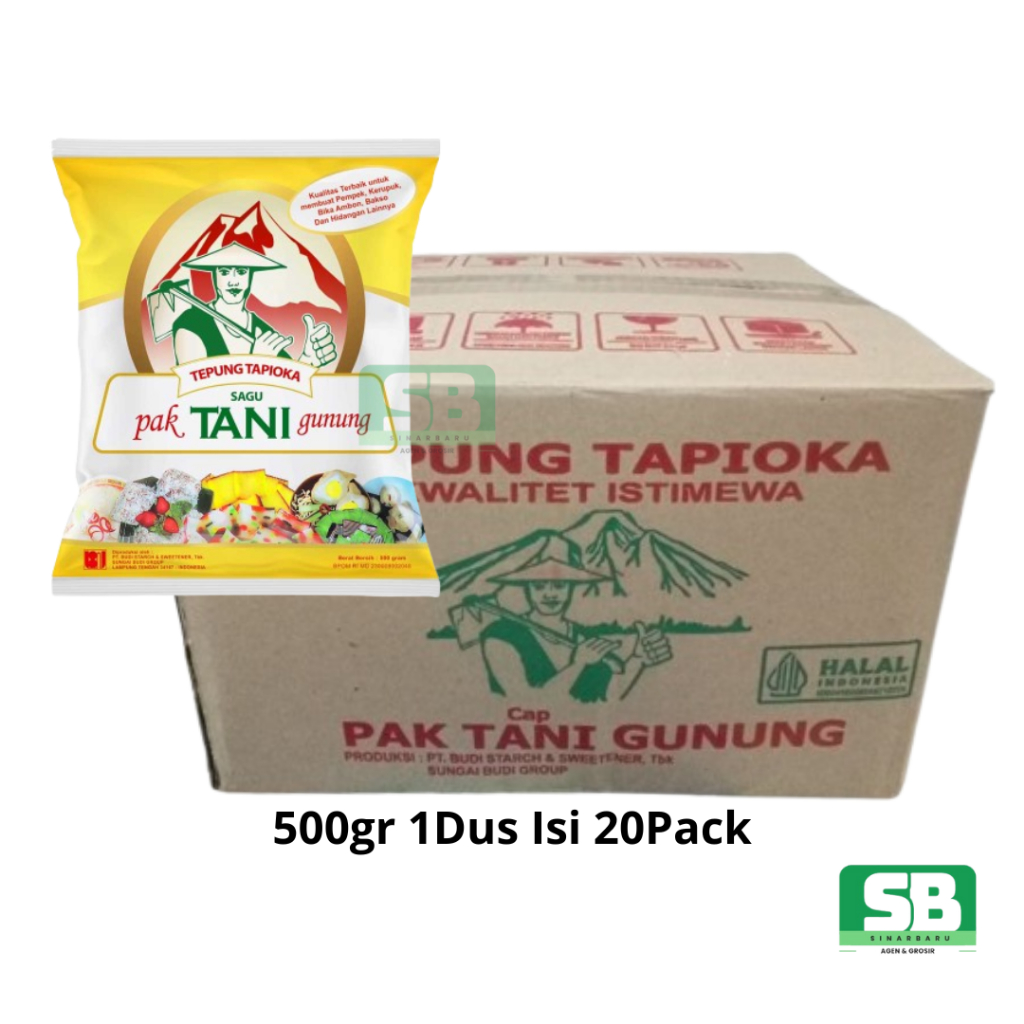 Jual TEPUNG TAPIOKA PAK TANI GUNUNG 1 DUS | Shopee Indonesia