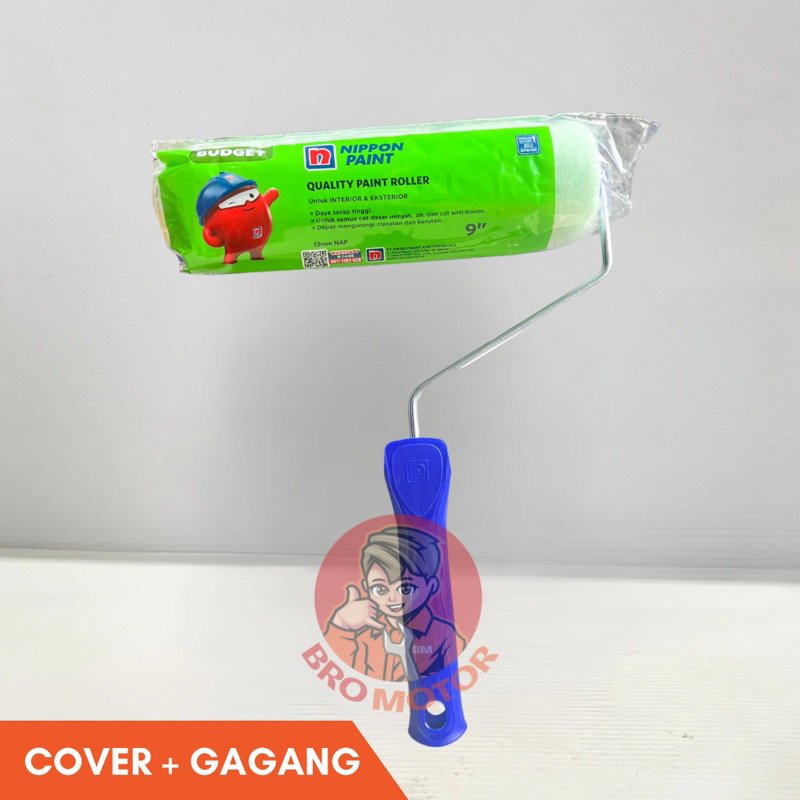 Jual TERMURAH GROSIR!! Roller Cat Tembok Nippon Paint Budget 9 Inch ...