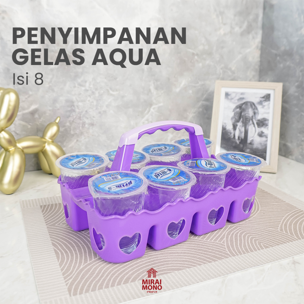 Jual [ MIRAI ] Aqua Storage Holder with Divider Fits 8 / PENYIMPANAN ...