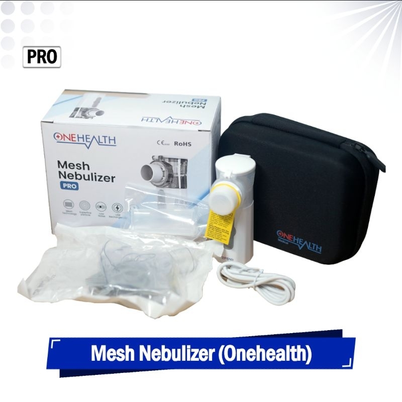 Jual Nebulizer Portable Mesh OneMed Alat Uap Pernafasan Asma Inhalasi ...