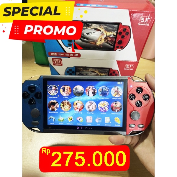 Jual PSP X7 Gameboy Handheld Game Console Player 4.3 Inch 8G Built-in ...