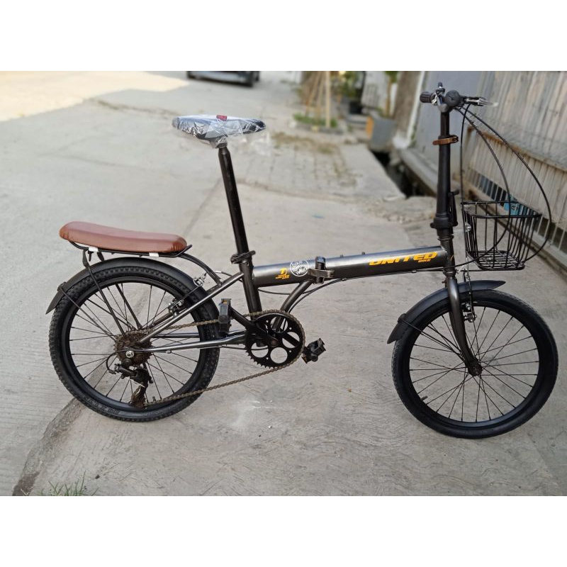 Jual Sepeda Lipat Sepeda Lipat Repaint UNITED Ukuran 20 inch Fungsi ...