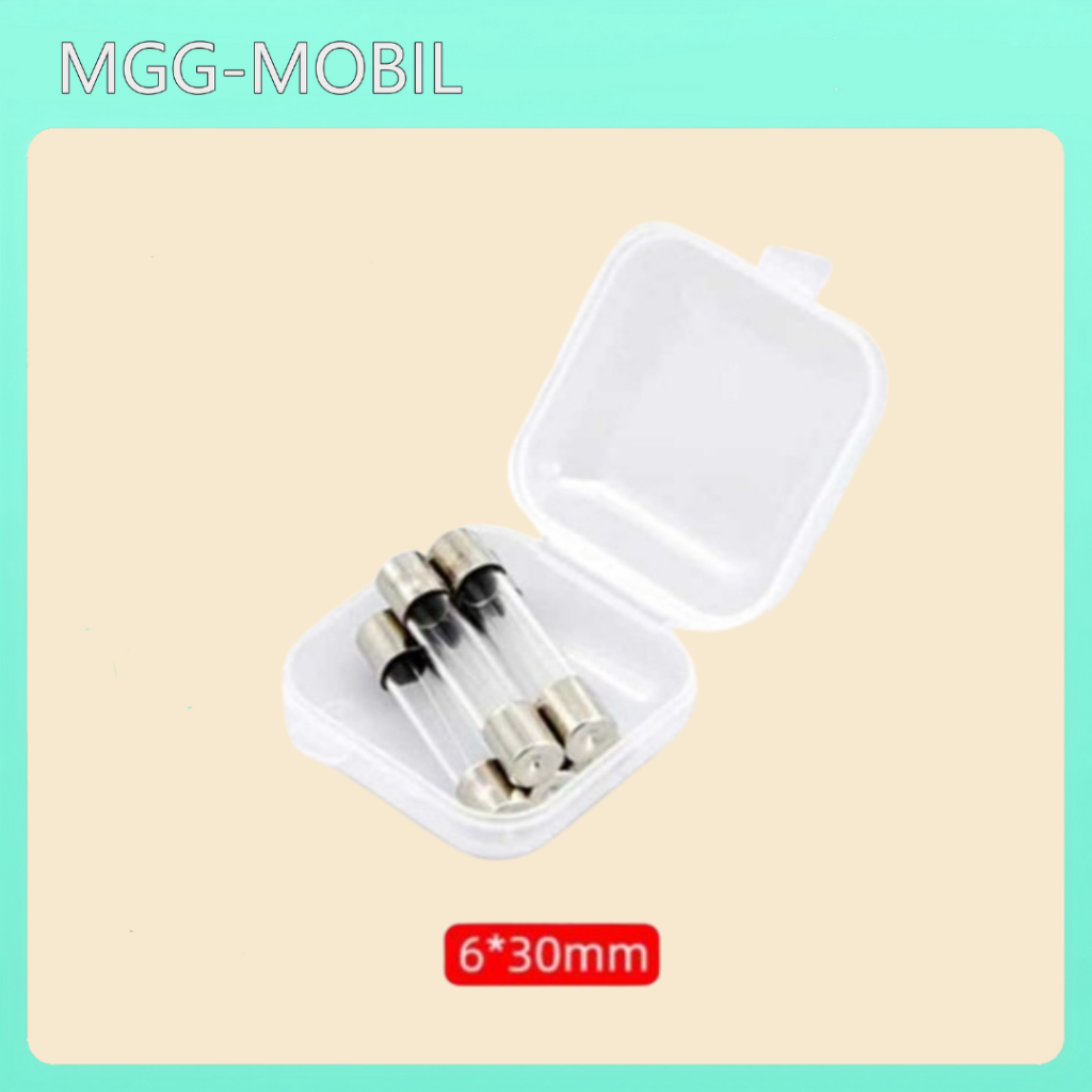Jual Fuse Kaca Panjang 30X6mm 5A 10A 15A 20A 25A 30A(10PC) | Shopee Indonesia