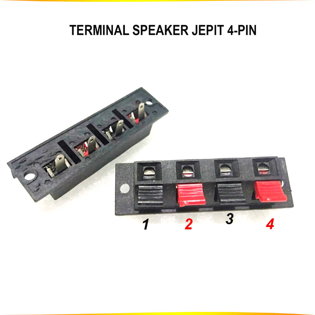 Jual TERMINAL SPEAKER JEPIT 4PIN TERMINAL JEPIT SPEAKER 4LOBANG ...