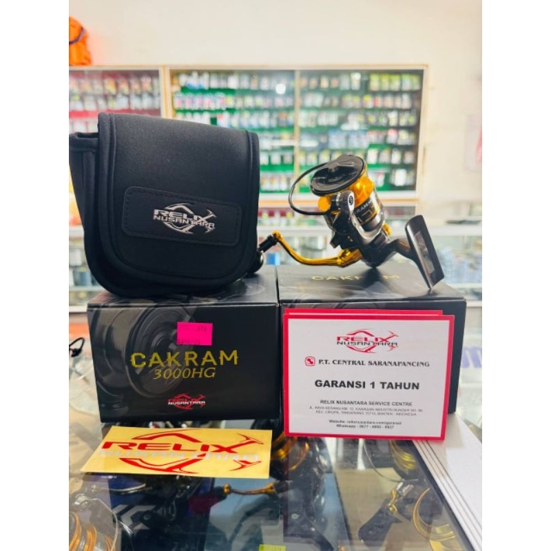 Jual Reel Pancing Relix Nusantara Cakram 3000HG Spinning Garansi 1 ...
