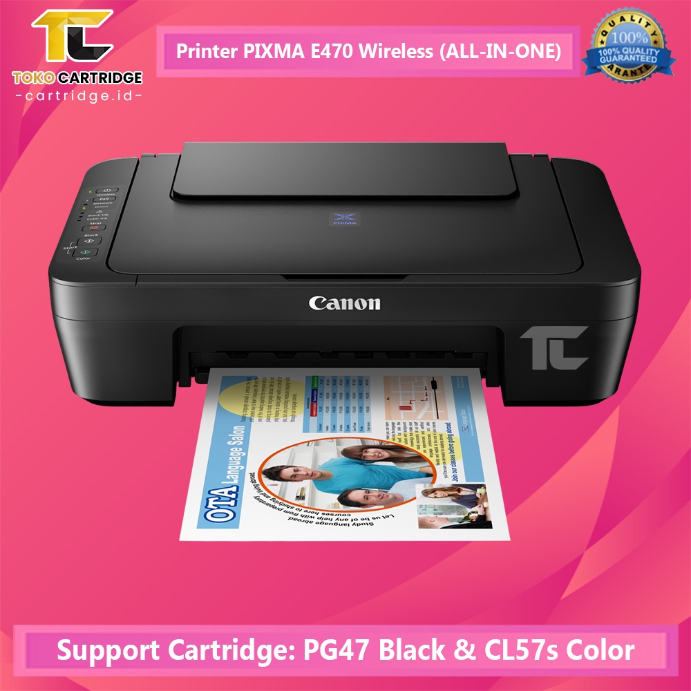 Jual Printer Canon Pixma MG2570S / E470 / E410 HP Deskjet 2875 2876 ...
