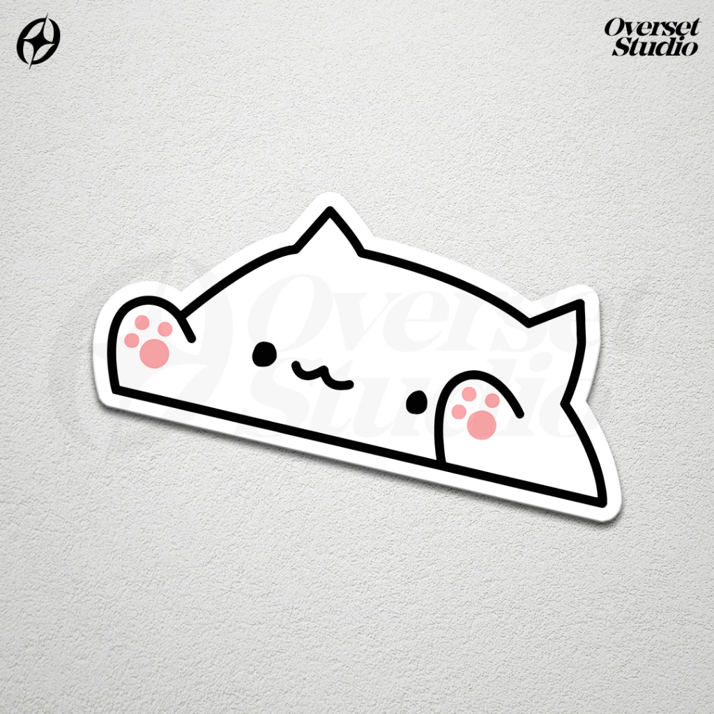 Jual (GRATIS ONGKIR & COD) Stiker Sticker Bongo Cat / Stiker Aesthetic ...