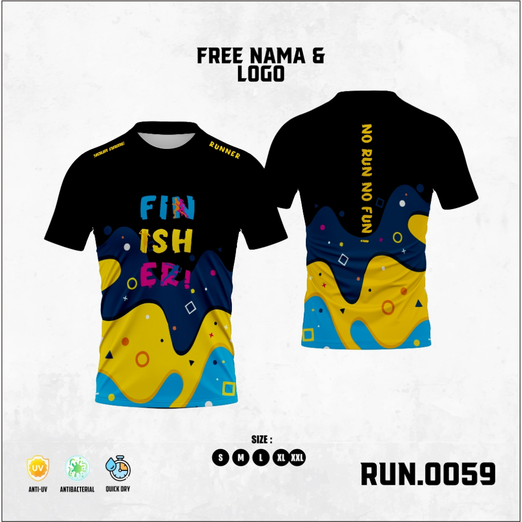 Jual Baju Kaos Olahraga Lari | Jersey Running Quick Dry Fit ...