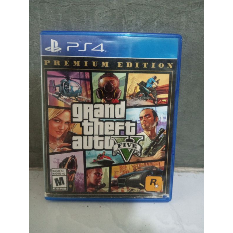Jual Kaset BD PS4 Grand Theft Auto 5 Premium Edition Reg ALL / GTA 5 PREMIUM EDITION + MAP ...