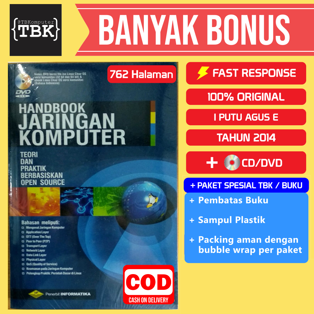 Jual BUKU HANDBOOK JARINGAN KOMPUTER I PUTU AGUS EKA PRATAMA | Shopee ...