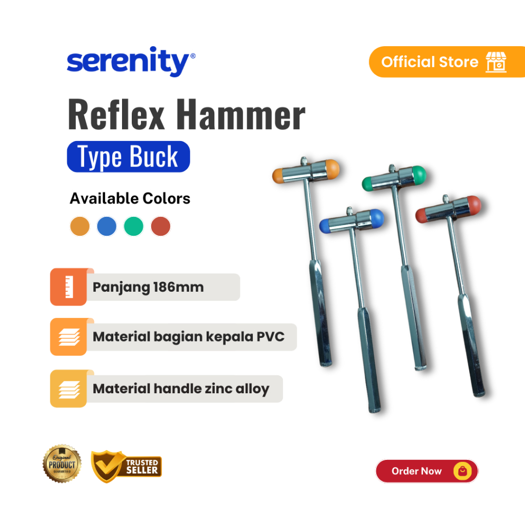 Jual Serenity Reflex Hammer Type Buck | Palu Reflex Medis Original ...