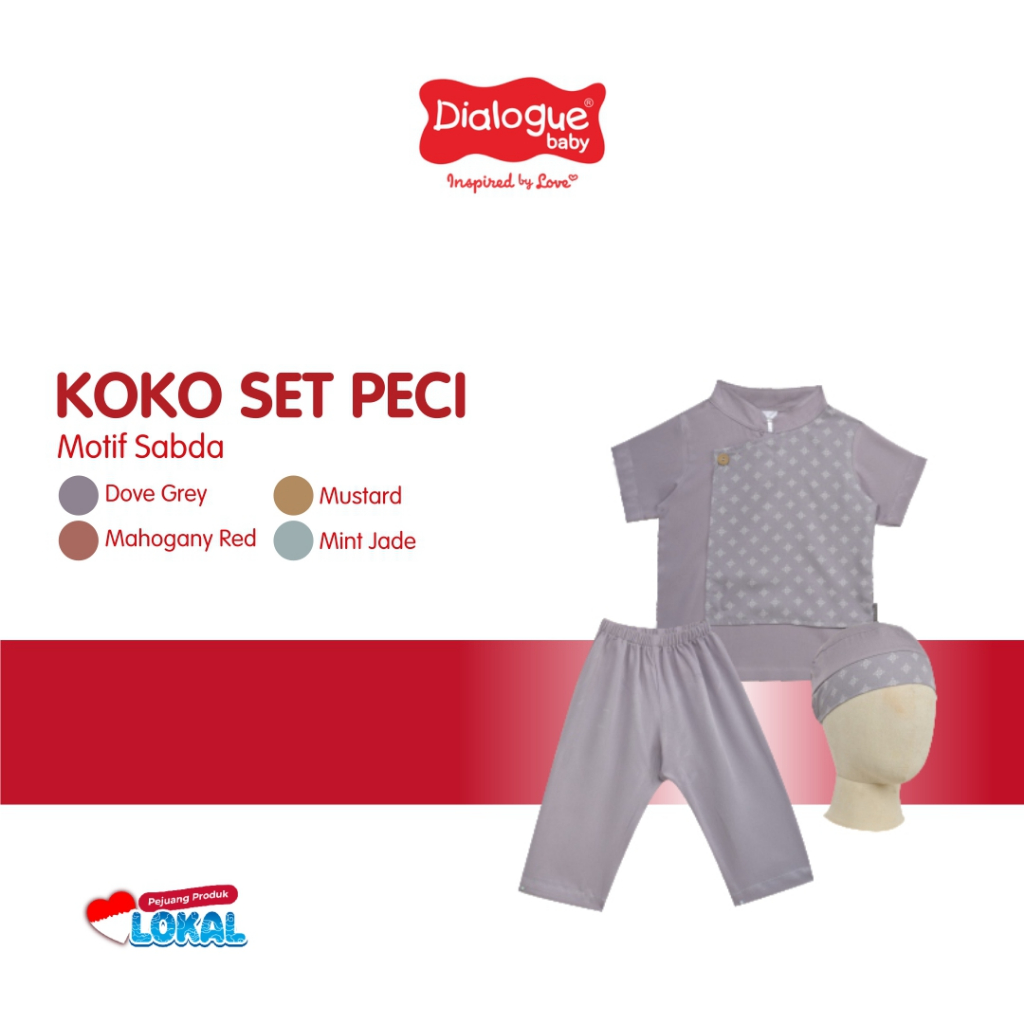 Jual Dialogue Apparel Sabda Koko Set Peci Bayi DAR6057 DAR6058 DAR6059 | Shopee Indonesia