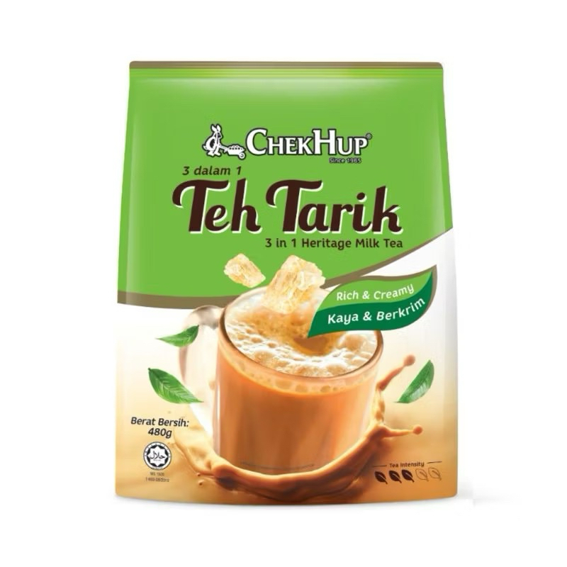 Jual CHEK HUP 3 in 1 Teh Tarik Rich and Creamy Malaysia (12 sachet ...