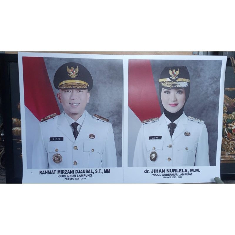 Jual POSTER GUBERNUR & WAKIL GUBERNUR TERPILIH PROVINSI LAMPUNG PERIODE ...