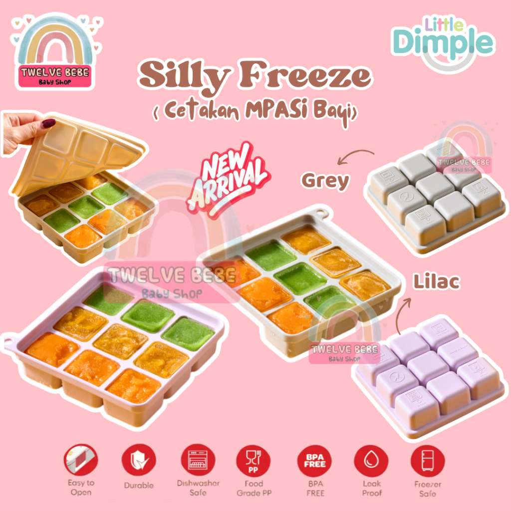 Jual Little Dimple Silly Freeze / Cetakan MPASI Bayi / Alat Makan Wadah ...