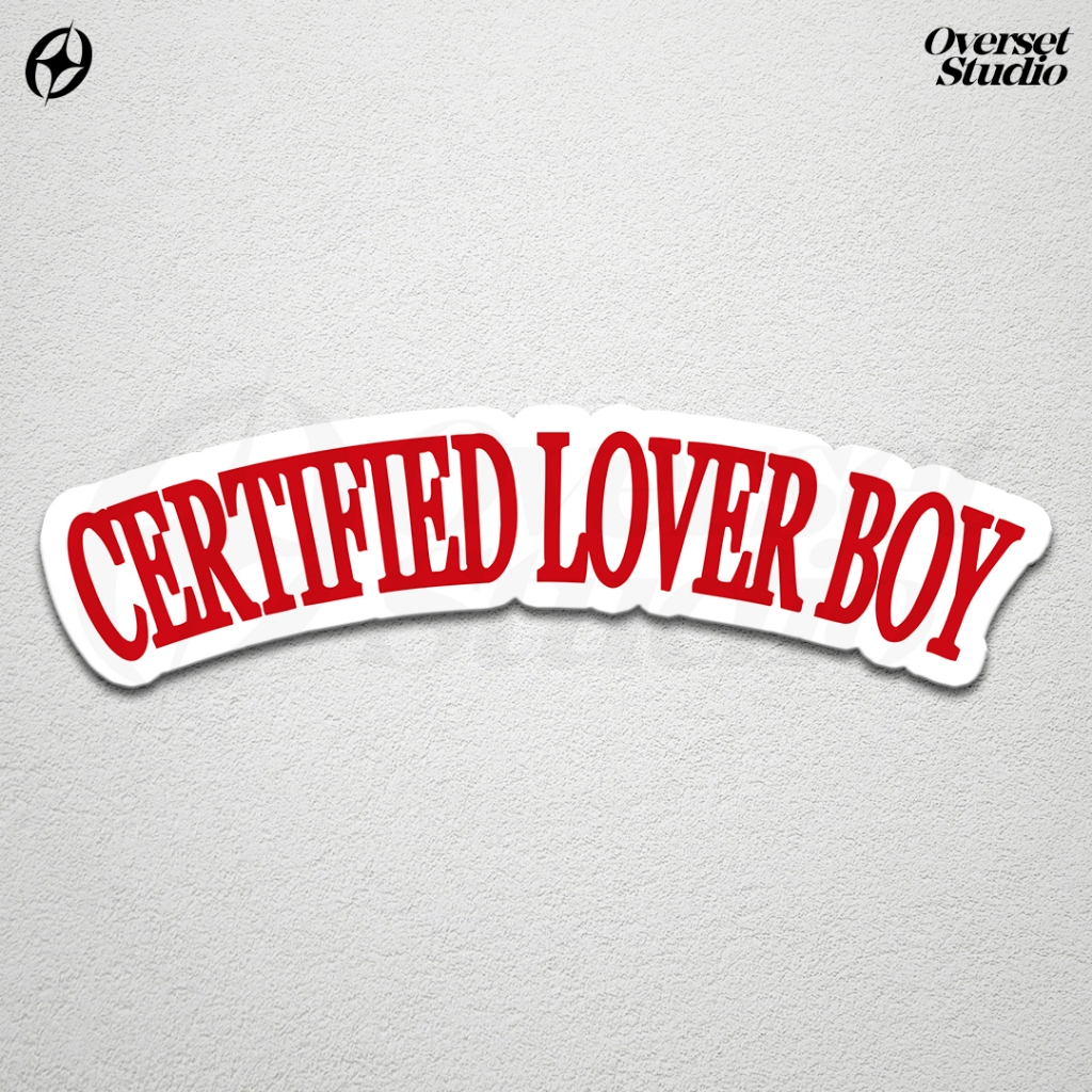 Jual (GRATIS ONGKIR & COD) Stiker Sticker Certified Lover Boy / Stiker ...