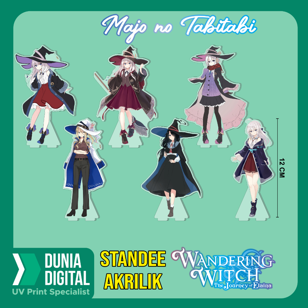 Jual Standee Akrilik Wandering Witch: The Journey of Elaina | Majo no Tabitabi | Elaina | Fran ...