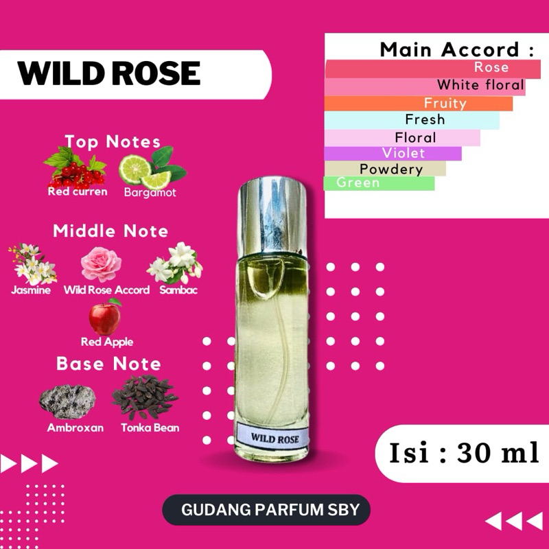 Jual Parfum Refil Premium Wild Rose Unisex | Shopee Indonesia