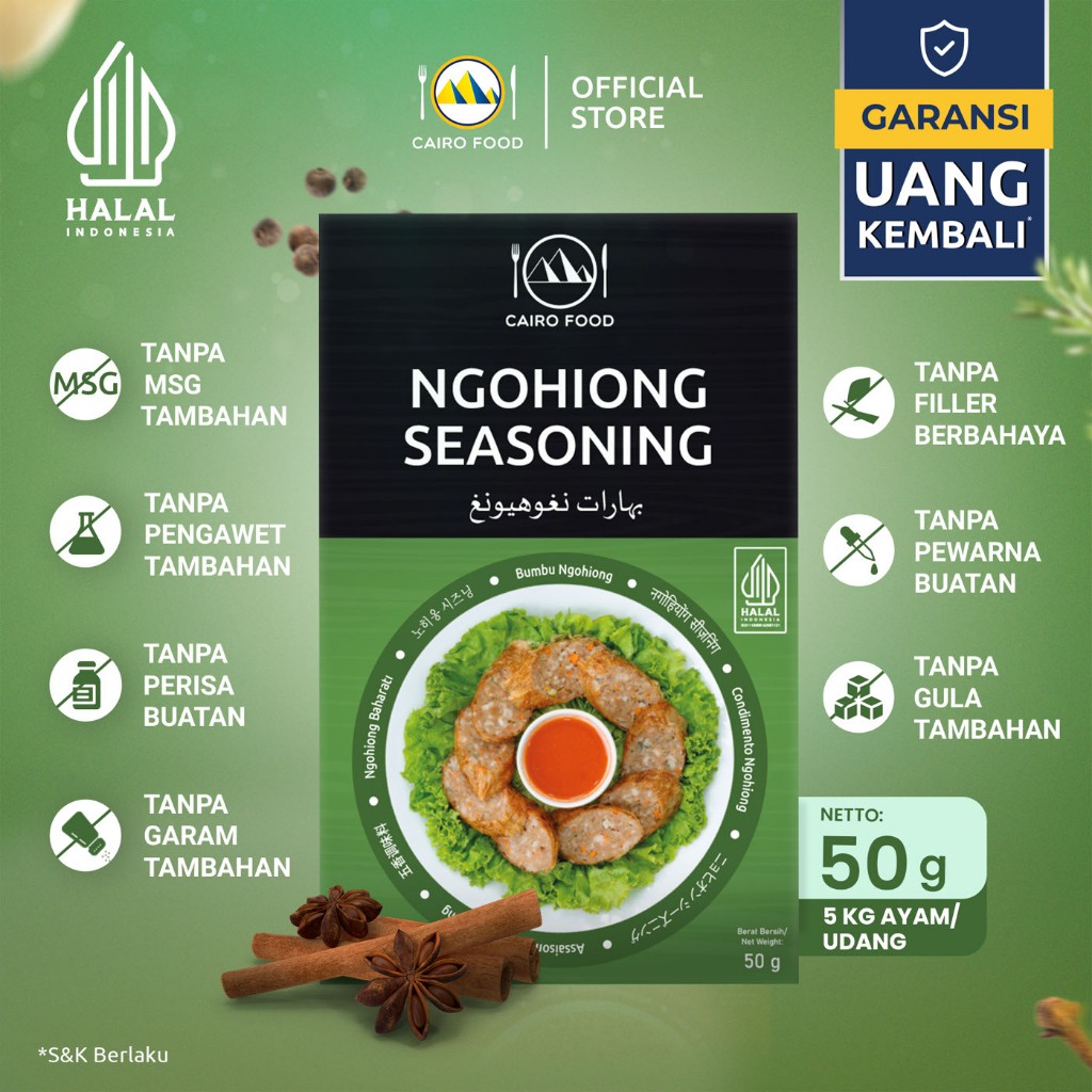 Jual Bumbu Ngohiong Sehat – Tanpa MSG, 100% Rempah Murni | Cairo Food | Shopee Indonesia