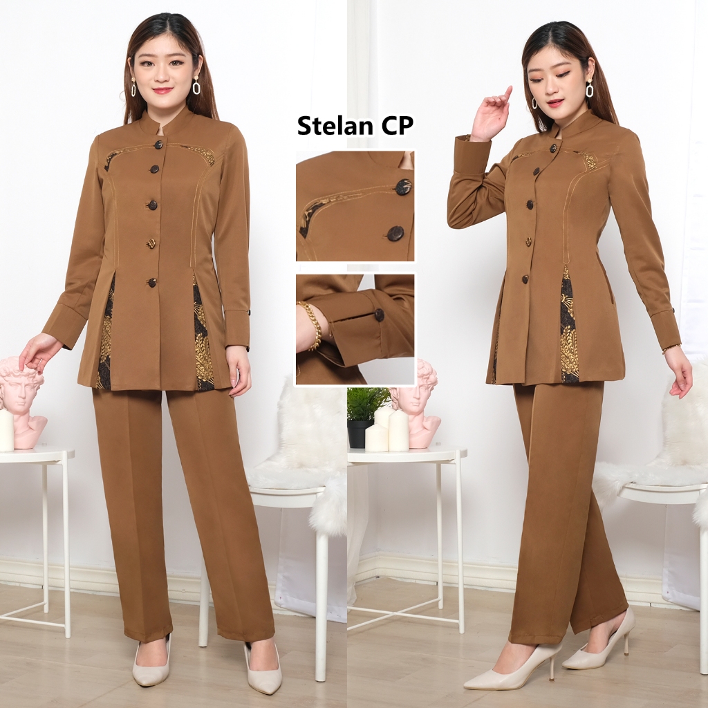 Jual BLAZER WANITA B&V / Baju PDH PNS Wanita / Seragam Pemda Wanita ...