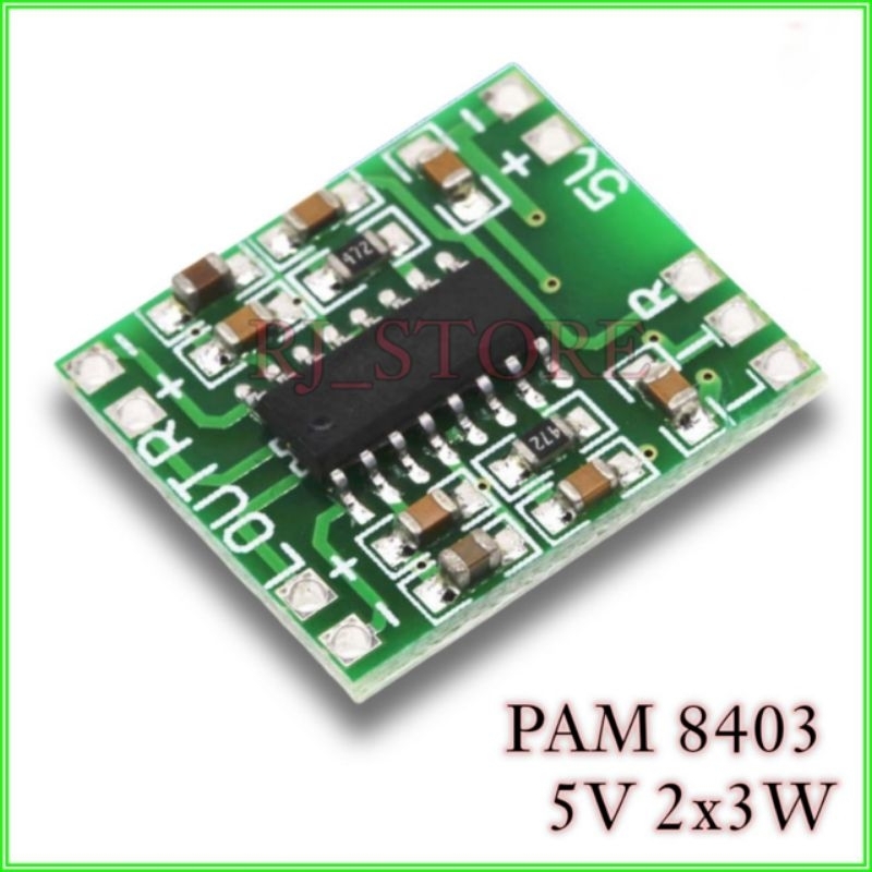 Jual Mini Digital Amplifier Module PAM8403 Class D 2x3W DC 5V Stereo ...