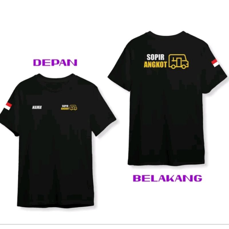 Jual KAOS SUPIR ANGKOT - CUSTOM NAMA &DESAIN SIMPEL,ELEGAN, UNIK ...