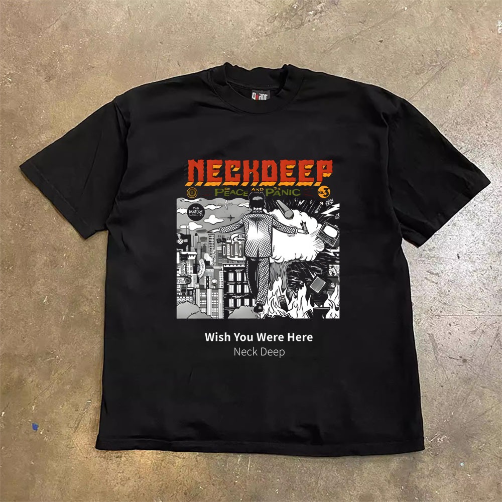 Jual JJ.STORE Neck Deep Wales Kepopuleran Band punk baju atasan wanita ...