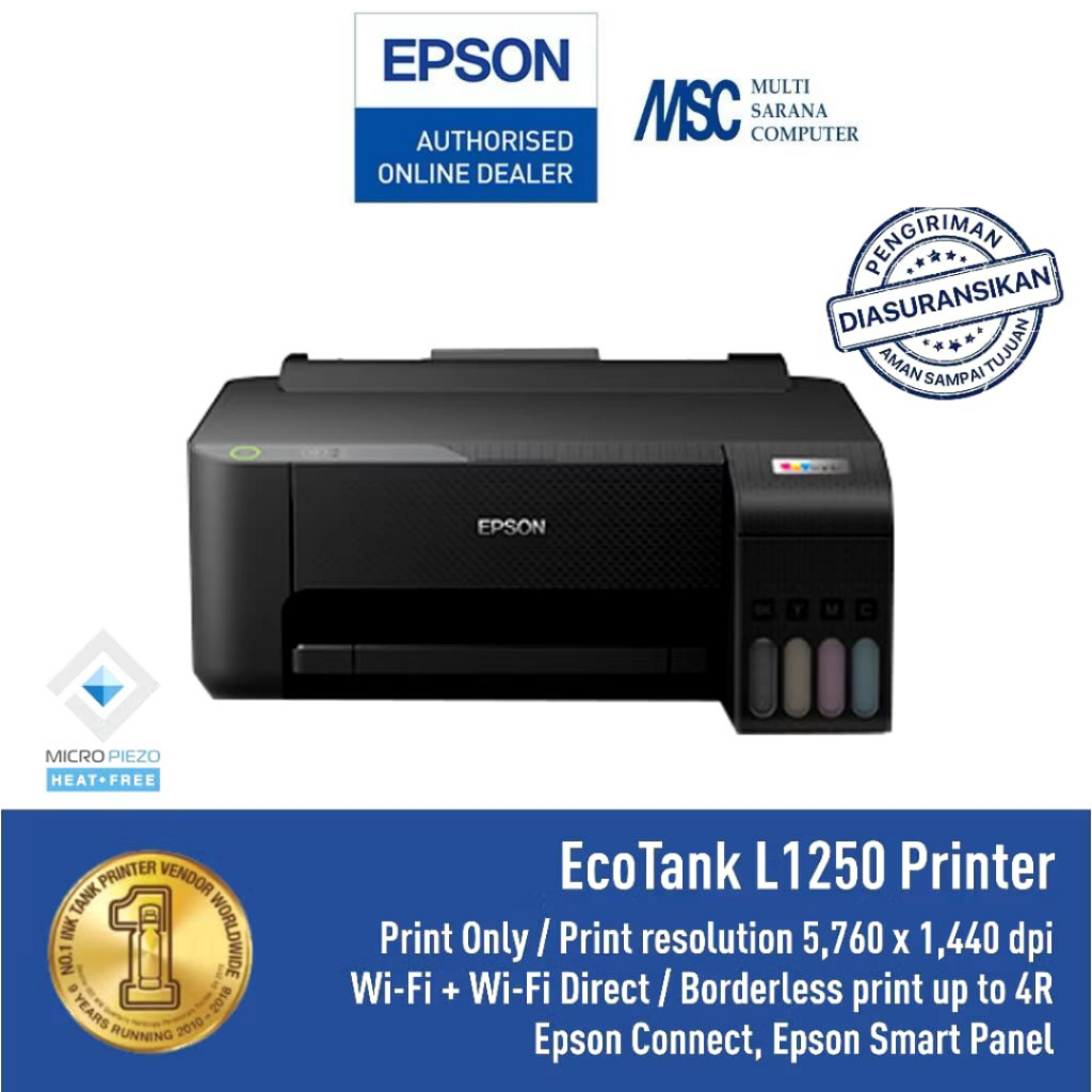 Jual EPSON Printer L1250 L-1250 L 1250 WiFi Wi-Fi Direct Garansi Resmi ...