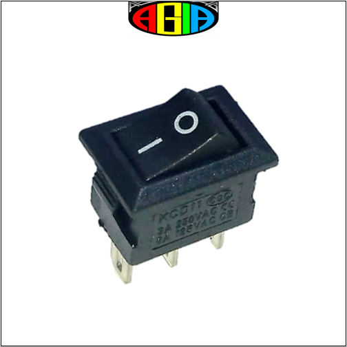Jual Saklar mini 10x15 mm rocker switch 3 pin 3A 250V / 6A 125V AC 3 ...