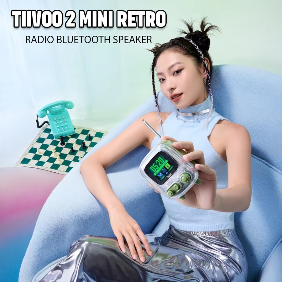 Jual Divoom Tiivoo 2 Speaker Mini Bluetooth Portable Wireless | Speaker Mini Radio Pixel Art ...