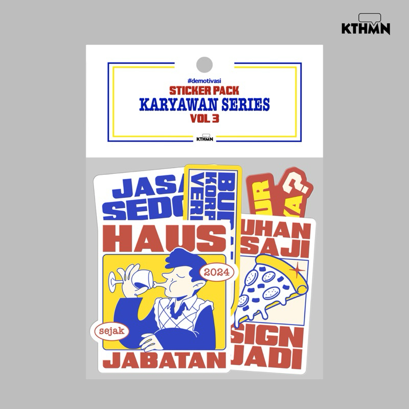 Jual Karyawan Series Vol. 3 - Sticker Pack | SP - 063 | Shopee Indonesia