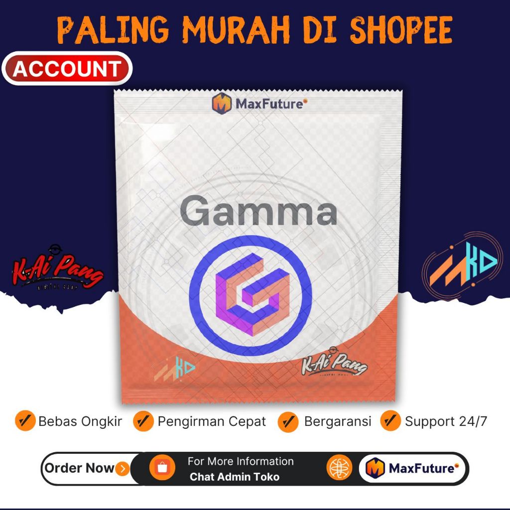 Jual GAMMA AI | GAMMA AI ACCOUNT PRIVAT | Shopee Indonesia