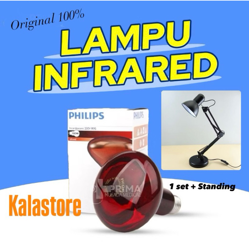 Jual Lampu Terapi Infrared Philips 100w Set Alat Fisioterapi Inframerah ...