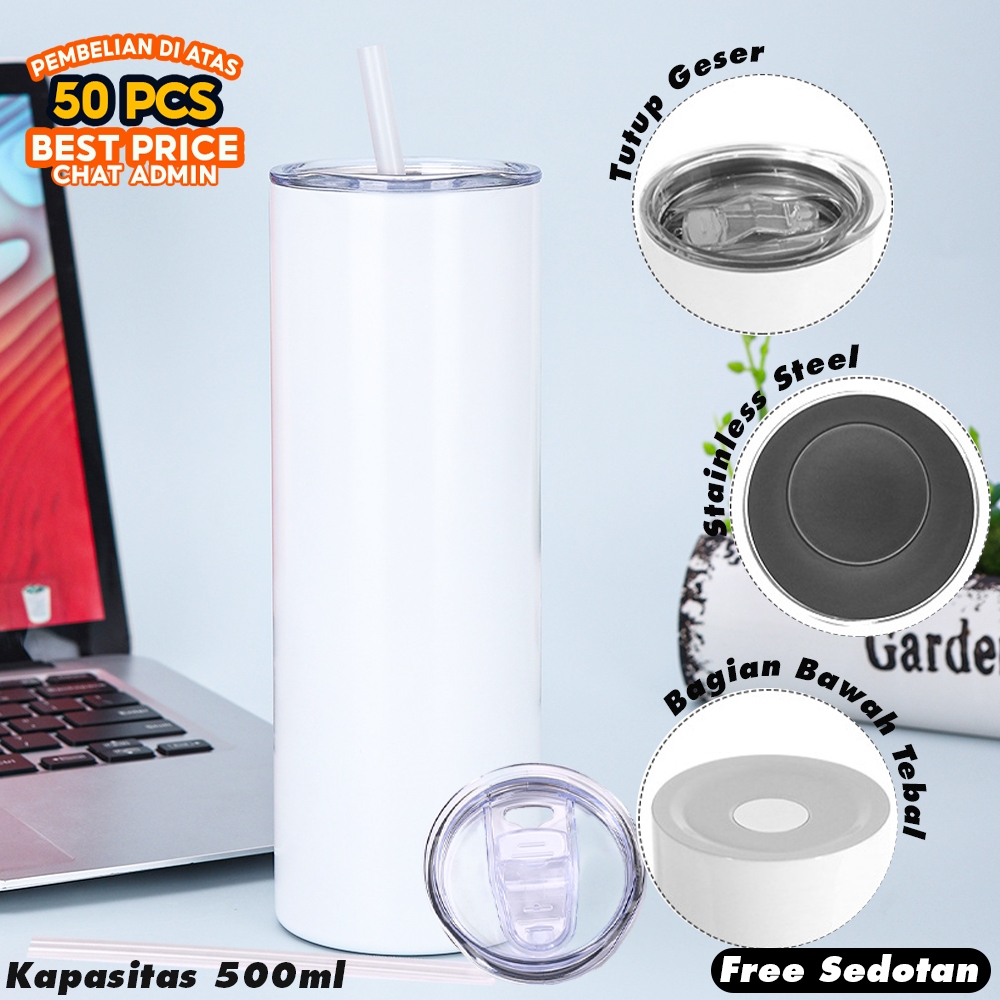 Jual Custom TUMBLER KLASIK ICE AMERICANO POLOS KAPASITAS 600 ML COFFE ...