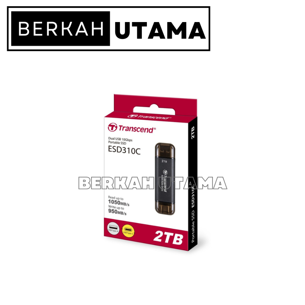 Jual TRANSCEND ESD310C ESD310S 2TB EXTERNAL SSD USB 10GBPS TS2TESD310C ...