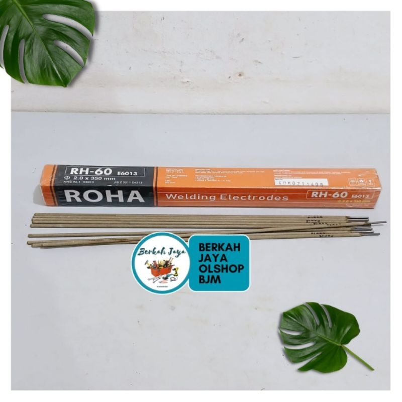 Jual KAWAT LAS ROHA RH-60 E6013 Ukuran 2MM / RH60 E-6013 2.0 x 350mm 1KG | Welding Electrodes ...