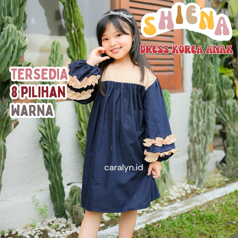 Jual DRESS ANAK LENGAN REMPEL SHIENA LUCU KOREAN STYLE KEKINIAN MEWAH LINEN PREMIUM | Shopee ...