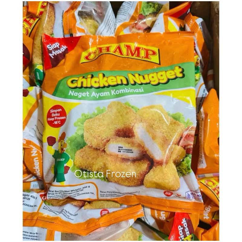 Jual CHAMP NUGET AYAM 225 GR / CHAMP CRUNCHY NAGET 225 GR / CHAMP STICK ...