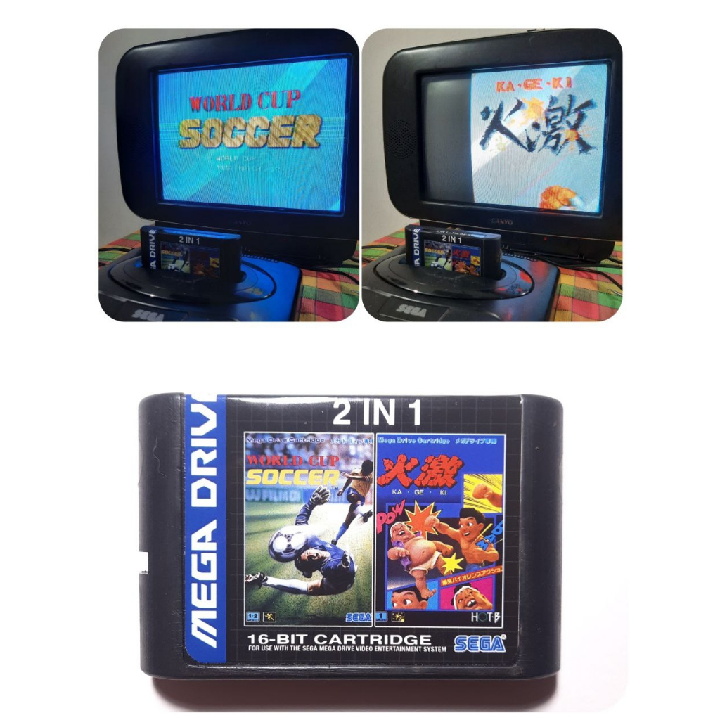 Jual Kaset Sega 16 Bit 2 IN 1 – B Kageki Tested Normal Mega Drive ...