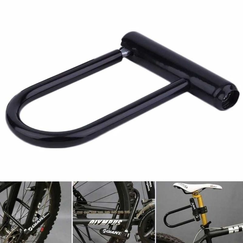 Jual Gembok Sepeda Sepeda Listrik Motor U Lock Bicycle With Key ...
