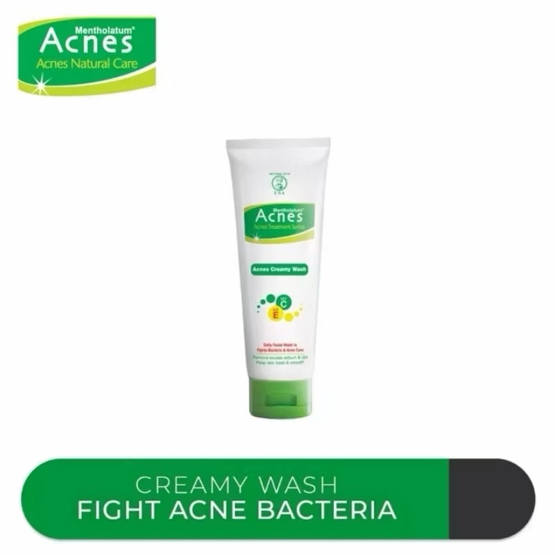 Jual Acnes Creamy Wash Facial Wash 100 gram | Shopee Indonesia