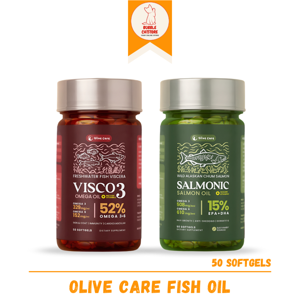 Jual Olive Care Vitamin Minyak Ikan Salmonic dan Visco3 Fish Oil Non ...