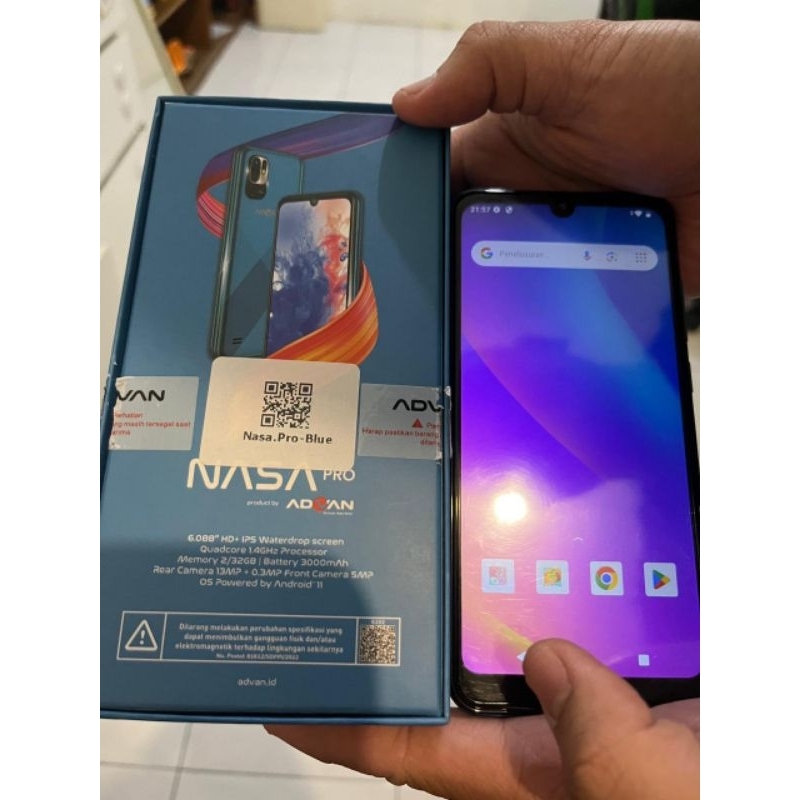 Jual ADVAN smartphone NASA PRO 2GB/32GB Android 11 Second Mulus ...