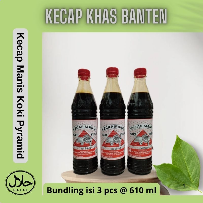 Jual Dapat 3 Kecap Manis Cap Koki Pyramid @610 ml | Shopee Indonesia