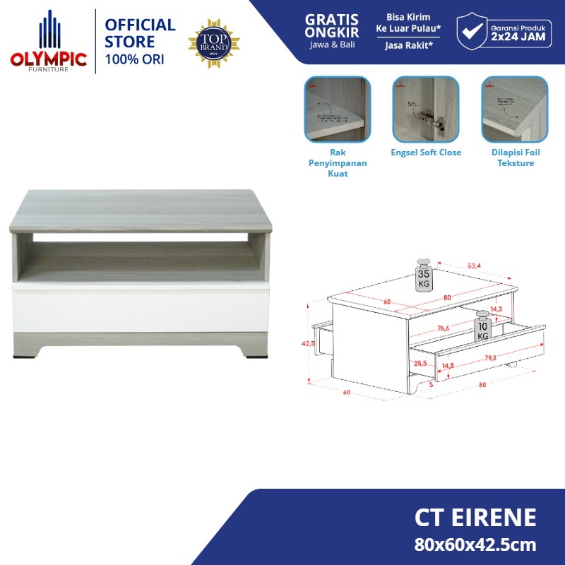 Jual Olympic Gold - CT EIRENE / Coffee Table / Meja Tamu / Meja Kopi ...