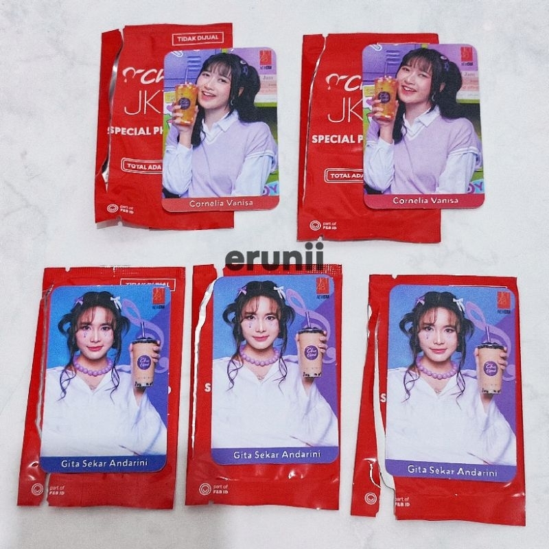 Jual Photo Card Photocard PC Chatime x JKT48 - Official - Oniel dan Gita | Shopee Indonesia