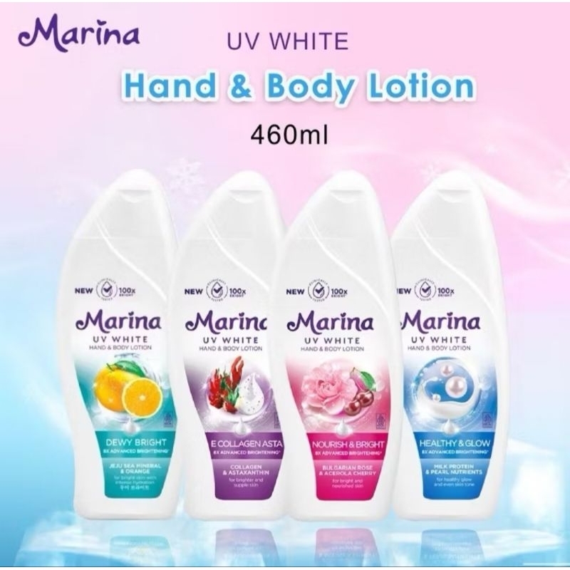Jual Marina Body Lotion healthy&Glow(biru) & Extra F30 460ml (exp masih ...