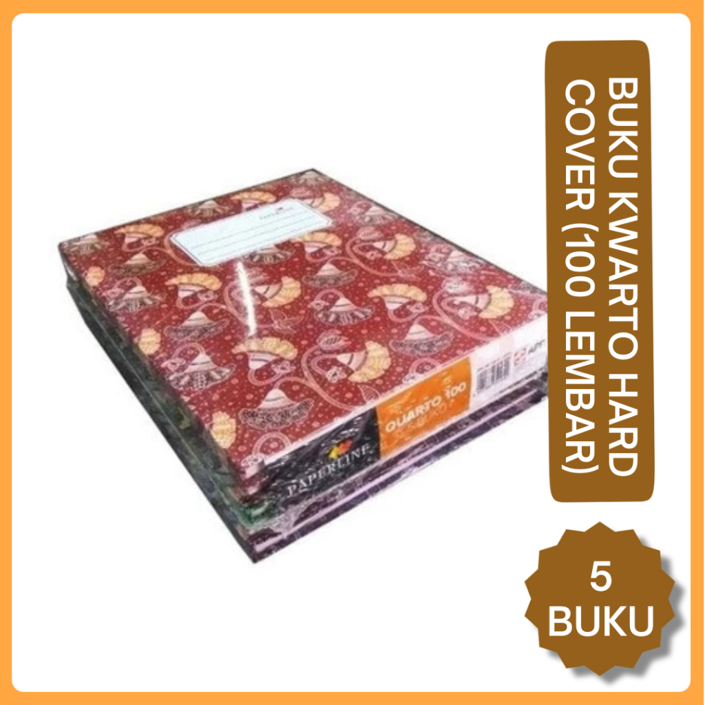Jual Buku Kuarto Hard Cover Paperline 100 Lembar (1 Pak/5 Buku ...