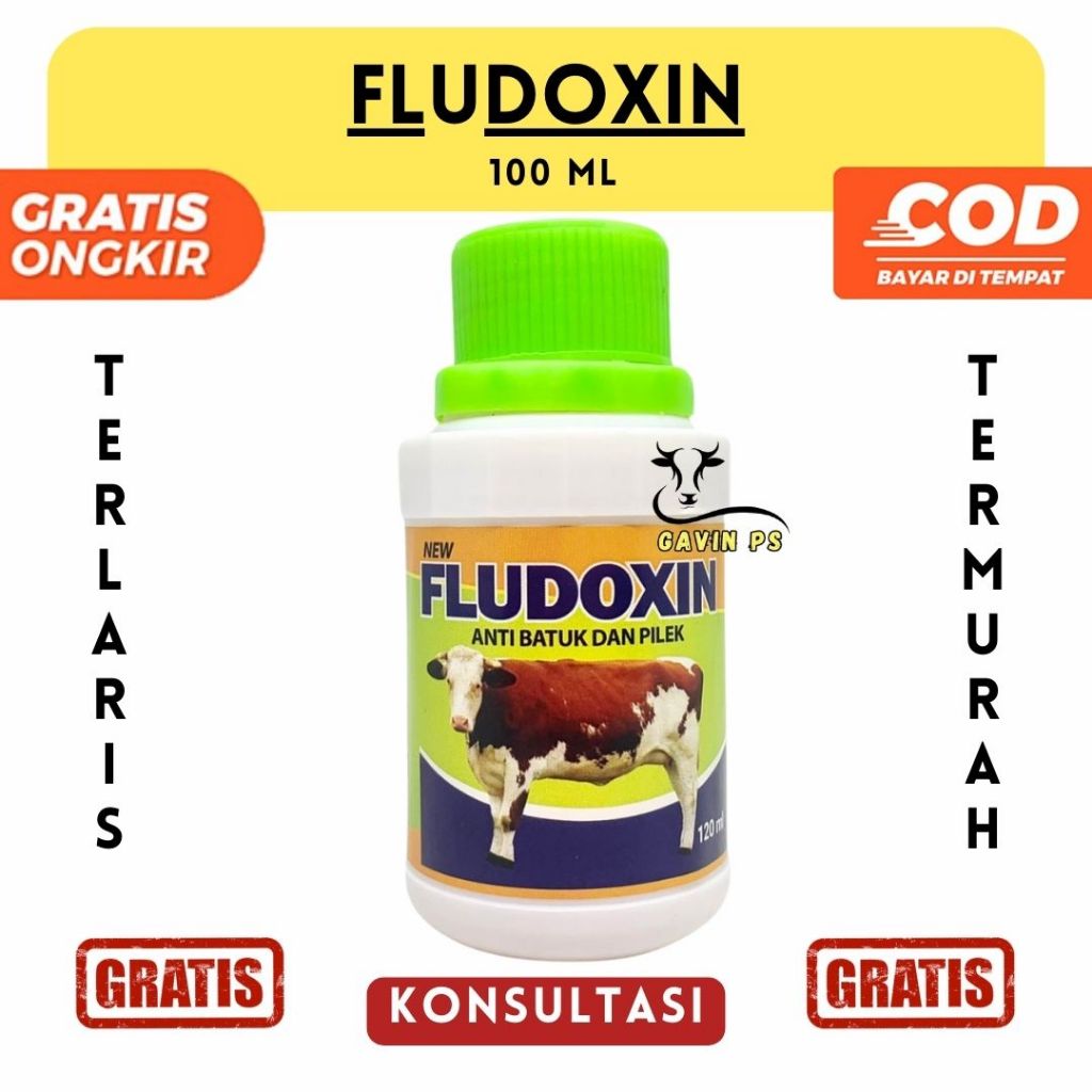 Jual FLUDOXIN 120 ml | Obat Flu Batuk Pilek Untuk Hewan Ternak Sapi ...